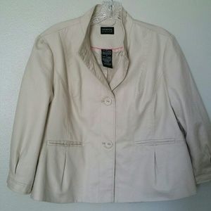 George | Jackets & Coats | George Stretch Light Tan Crop Blazer 34 ...